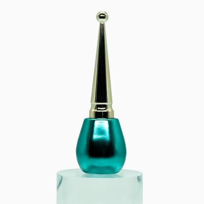 Cina Bottiglie rotonde verdi lucide dello smalto con la spazzola 10ml riutilizzabile in vendita