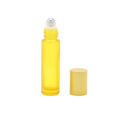 China Recyclable Frosted Glass Roller Bottles 1ml 2ml 3ml Rollerball Oil Containers for sale