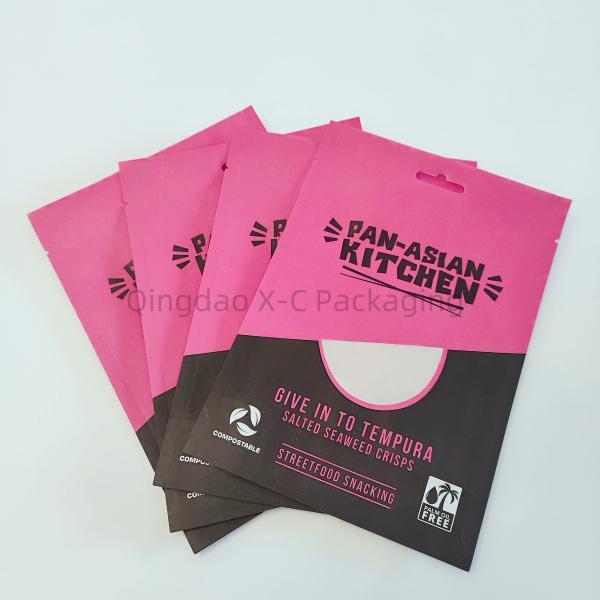 Custom Biodegradable Stand Up Pouches Food Packing Waterproof Zip Lock Doypack