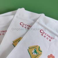 China Rectangular Cotton Paper Bag Packaging With Ziplock 10 Colors Custom Printed for sale