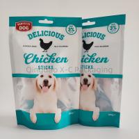 Quality Custom Made Zip Lock Pet Food Packaging Bags Diamond Patterned With Heat Seal for sale