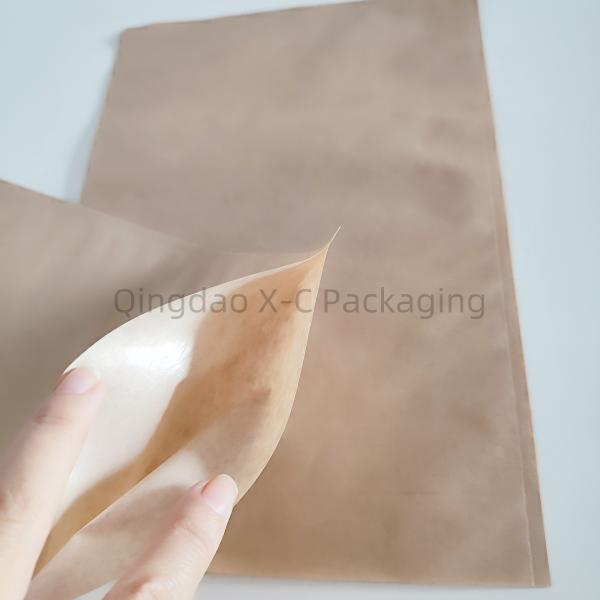Quality Open Top Plain Design Kraft Paper Bag , Custom Printed Brown Paper Shopping Bags for sale