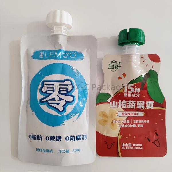 Custom Shaped Stand Up Pouches Moisture Proof With Zipper And Die Cut Handle