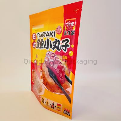 China Custom Size Waterproof Stand Up Resealable Plastic Bags For Food Packaging for sale