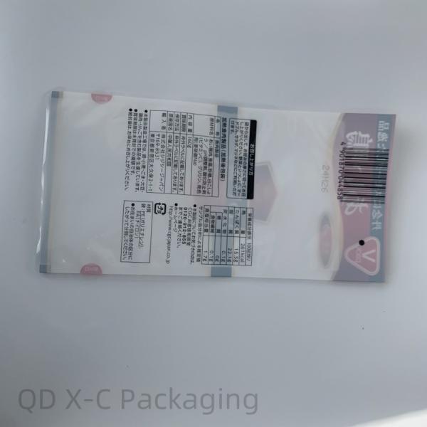 Drei Seiten Siegel Reißverschluss Tasche Matte Lila Mylar Flat Reißverschluss Tasche Lebensmittelverpackung mit Fenster