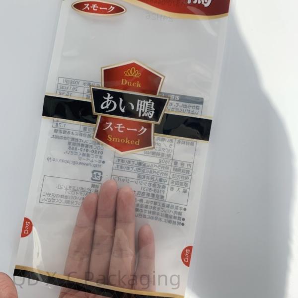 Drei Seiten Siegel Reißverschluss Tasche Matte Lila Mylar Flat Reißverschluss Tasche Lebensmittelverpackung mit Fenster