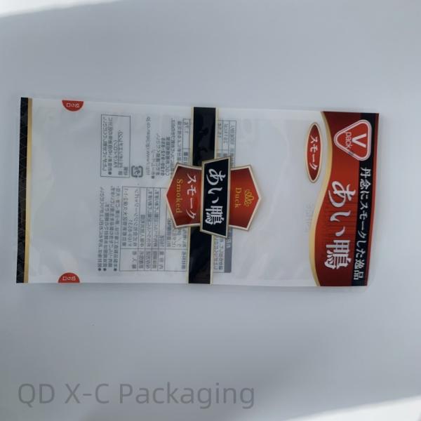 Drei Seiten Siegel Reißverschluss Tasche Matte Lila Mylar Flat Reißverschluss Tasche Lebensmittelverpackung mit Fenster