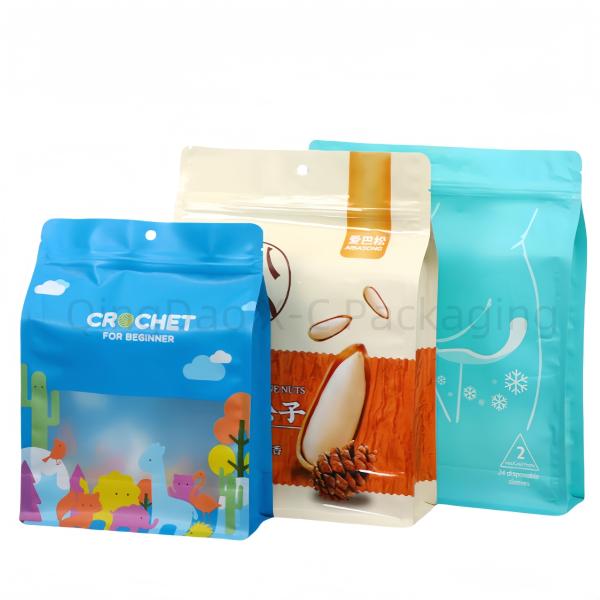8 Side Seal Bag Ziplock Bags Aluminum Foil Tea Bag For Coffee Myla Packaging