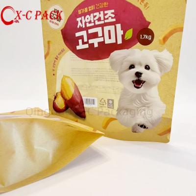 China Sacos de comida para cães com fechadura de fecho de fecho para preservação de frescura à venda