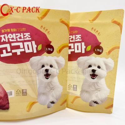 China Sacos de comida para cães com fechadura de fecho de fecho para preservação de frescura à venda