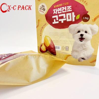 China Sacos de comida para cães com fechadura de fecho de fecho para preservação de frescura à venda