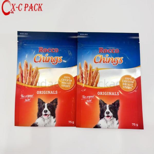 Sacs en plastique Fermeture à glissière 3 côtés étiquette sac petit sac clair sac Mylar sacs d'emballage sac de nourriture pour chiens pour animaux de compagnie