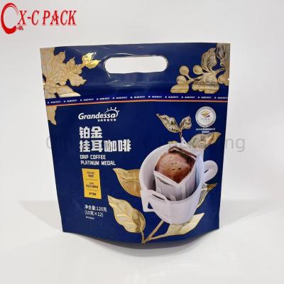 China Custom Printing High Quality Sugar-Free Keto Instant Mushroom Collagen Coffee Powder Packaging Bag with Valve for sale