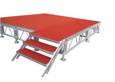 China Aluminum Carpet Flexible Stage For Sale for sale