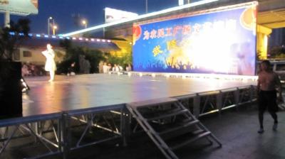China Event Alloy Aluminum Black Adjustable  Stage For Sale for sale