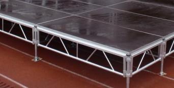 China Wholesale Aluminum Alloy Black Plywood Portable Stage for sale