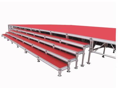 China Wholesale Aluminum Alloy Stage With Fixed Height Stairs for sale
