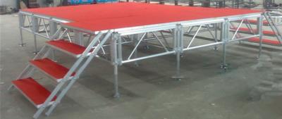 China Wholesale Aluminum Alloy Adjustable Stage With Stairs for sale