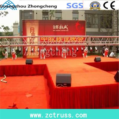 China Wholesale Celebration Performance Plywood Stage With Red Color for sale