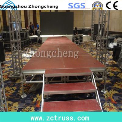 China Wholesale Wedding Plywood Stage With Red Color for sale