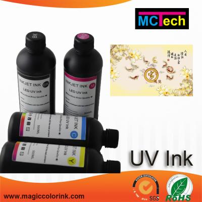 China Top quality LED UV ink for Epson printhead 500ml UV Curable Inkjet Marking Ink for sale