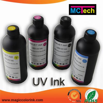 China Factory Supply Price 1390 no clogging LED UV Curable Ink for Epson DX5 and DX7 printhead for sale