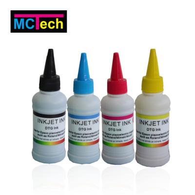 China Wholesalers For Epson Printer Ink, Digital Textile pigment white ink for printing on t-shirt With Textile Printer for sale