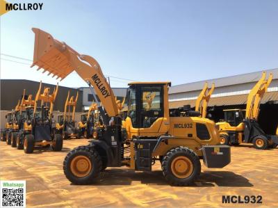China ZL932 hidráulico Front End Wheel Loader Supercharged 58kw 2400rpm en venta