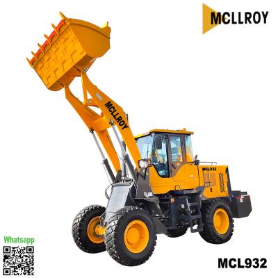 China ZL932 hydraulisch Front Wheel Loader YN490 Aangejaagde 58kw 2400rpm Te koop
