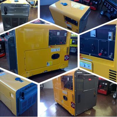 Cina Tipo aperto generatore guidato diesel raffreddato ad aria di potere 5kva con le ruote a 10 pollici in vendita