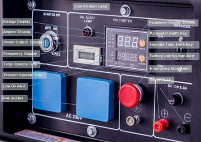 Cina 4 generatori di corrente diesel elettrici di inizio 5kw del colpo con AVR, aria di sistema bassa dell'allarme dell'olio si sono raffreddati in vendita