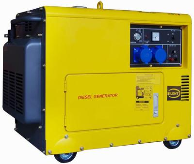 Cina Tutto il generatore diesel silenzioso di rame 6.5kva con il motore verticale dell'avviatore elettrico in vendita