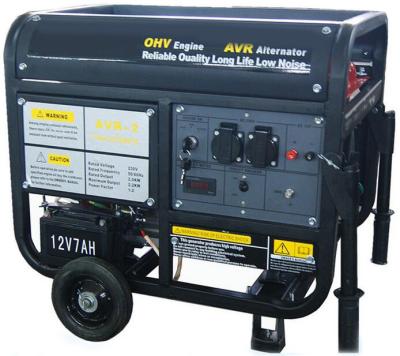 中国 6.5HP 3段階のデジタル単一シリンダーが付いている携帯用ガソリン発電機 販売のため