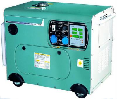 中国 概要のパネルの電気始動機が付いているデジタル銅の極度の無声ディーゼル発電機4.5kVA 販売のため