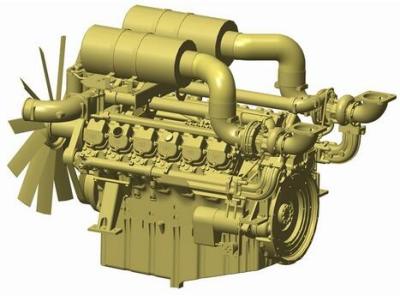 Cina 4 motori diesel industriali del colpo per il generatore con il governatore elettronico, pala del ventilatore in vendita