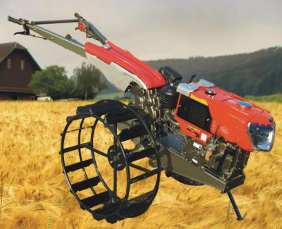 中国 8HP -ディーゼル機関力の14HP農場の歩くトラクターの耕うん機そしてカルチィベーター、2車輪 販売のため