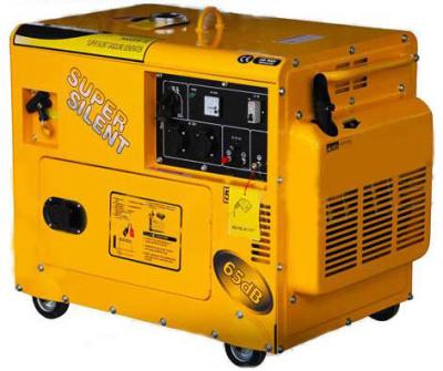 China Professionele Benzine Gedreven Elektrische Lucht Gekoelde Generators Met geringe geluidssterkte Zware 6KW Te koop