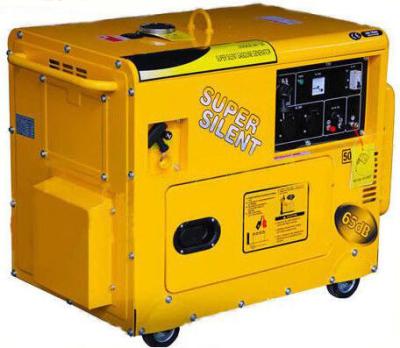 China Professionele Benzine Gedreven Elektrische Lucht Gekoelde Generators Met geringe geluidssterkte Zware 6KW Te koop