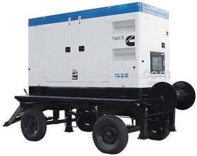 中国 防音の携帯用ディーゼル移動式発電機25kva Cummins Engine 販売のため