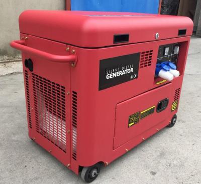 Cina Generatore portatile silenzioso del combustibile diesel 6kVA con il ciclo controllato di Constant Operation 4 in vendita