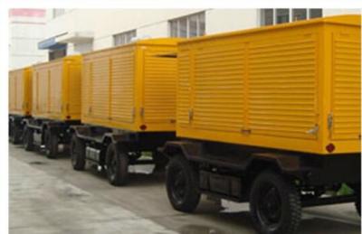 中国 4ストロークのディーゼル機関を搭載する携帯用移動式発電機/トレーラーの発電機 販売のため