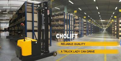 Cina Impilatore del carrello elevatore a forcale del pallet dell'attrezzatura di maneggio del materiale del magazzino della ruota del poliuretano 1.5T in vendita