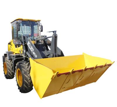China 5000mm 2 Ton Front End Mini Wheel Loader Hydraulische Transmissie Te koop