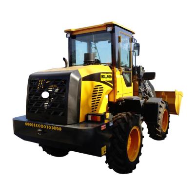 China 5000mm 2 Ton Front End Mini Wheel Loader Hydraulische Transmissie Te koop