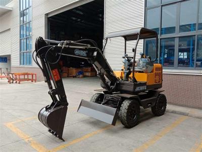 中国 15KN 2.5トンのバケツ0.025M3の小型車輪の掘削機 販売のため