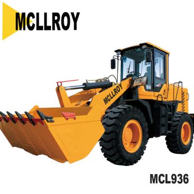 Cina Gomma di gomma dello scarico di Mini Wheel Loader Zl 936 Rate Load 2000kg del secchio di potenza del motore in vendita