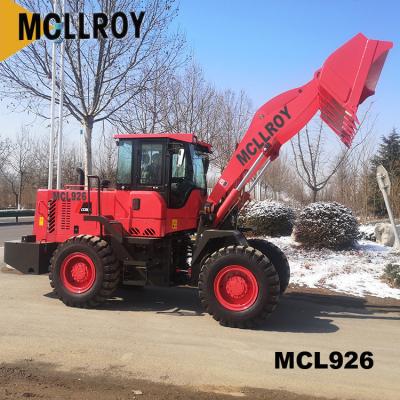 Cina Scarico di Mini Wheel Loader Zl 926 Rate Load 1800kg del compatto della gomma di gomma in vendita