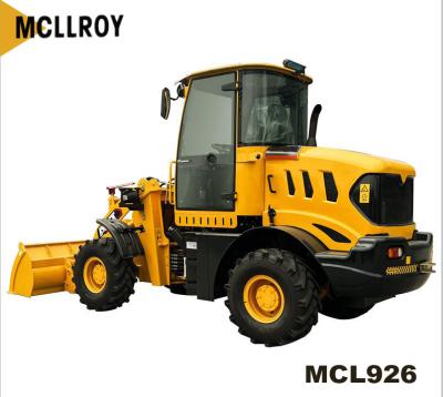 中国 バケツの前部小型車輪の積込み機4WD ZL926のコンパクトの油圧操縦者 販売のため