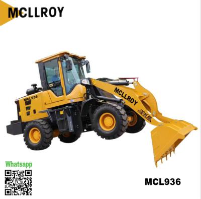Cina Mini Front Wheel Loader idraulico MCL936 ZL936 YN4100 ha sovralimentato 65kw 2400rpm in vendita