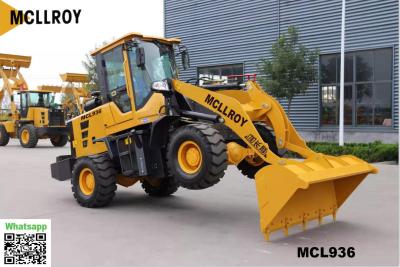 Cina MCL936 ZL936 Mini Front Wheel Loader idraulico YN4100 ha sovralimentato 65kw 2400rpm in vendita